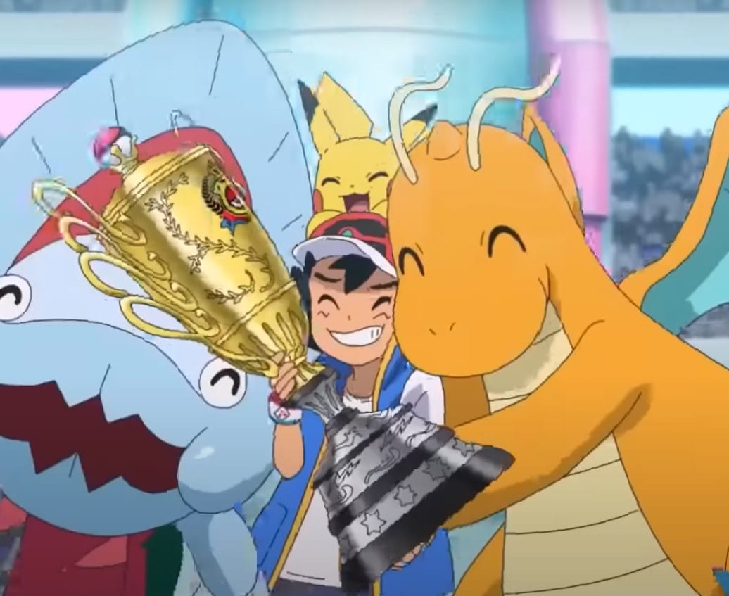 After 25 years, Ash is now the World Champion of Pokémon