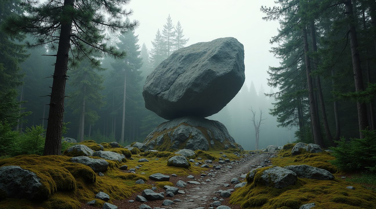 Finland’s Kummakivi: 500-ton Balancing Rock From The Ice Age