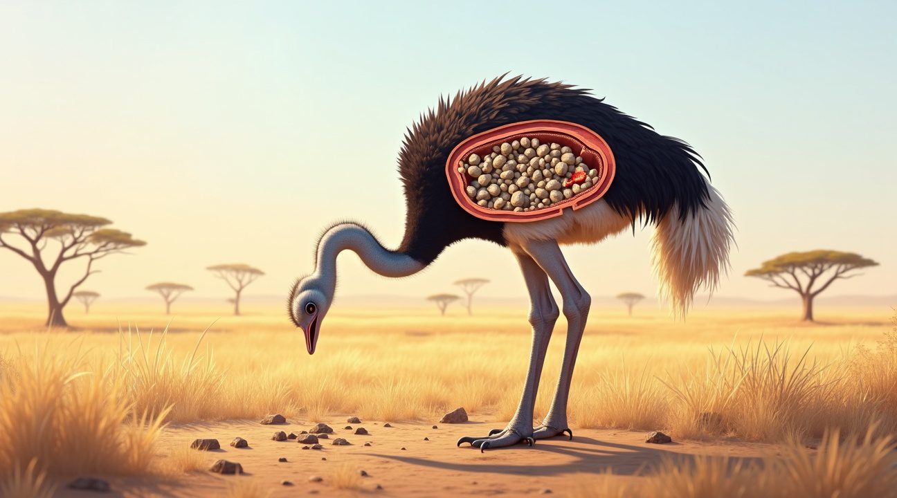 Ostrich Gastroliths: How Stomach Stones Grind Their Food