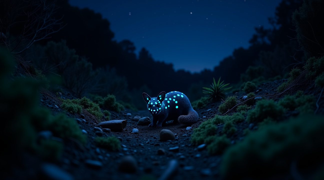 Endangered Eastern Quoll’s Blue Uv Glow Revealed In Wild