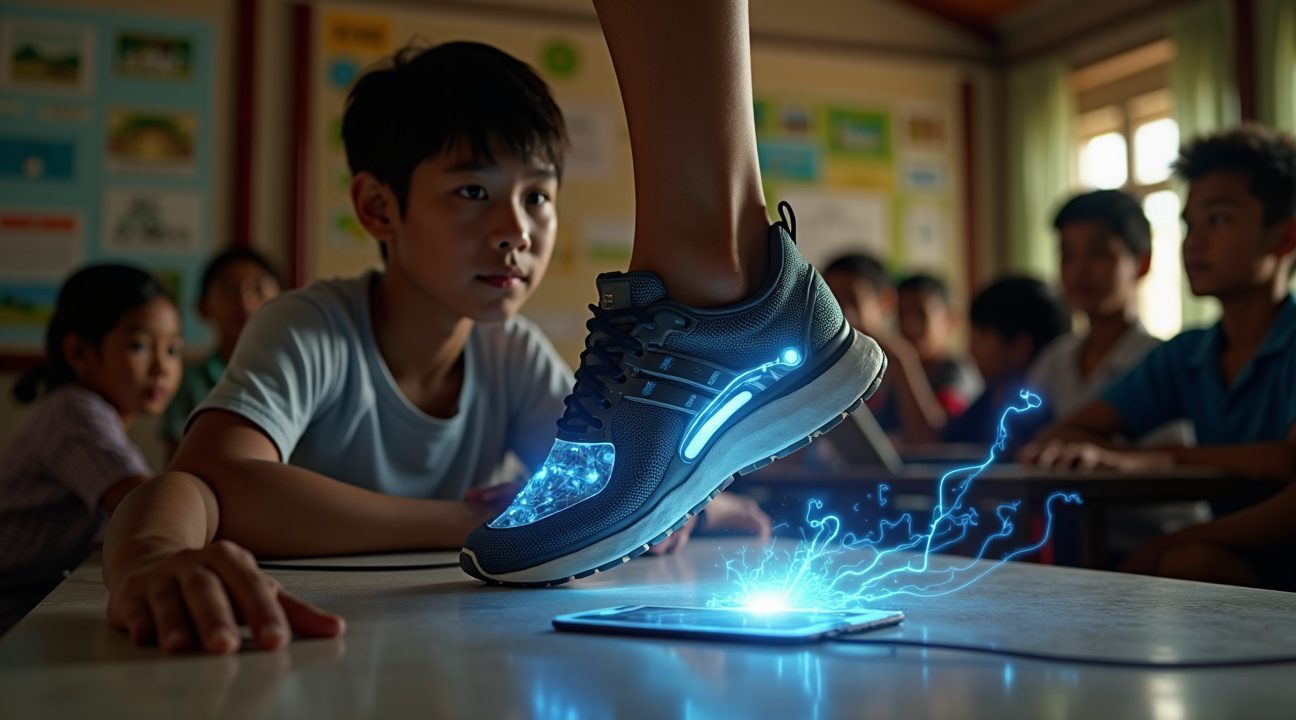 Angelo Casimiro’s Power-generating Shoes Charge Your Phone