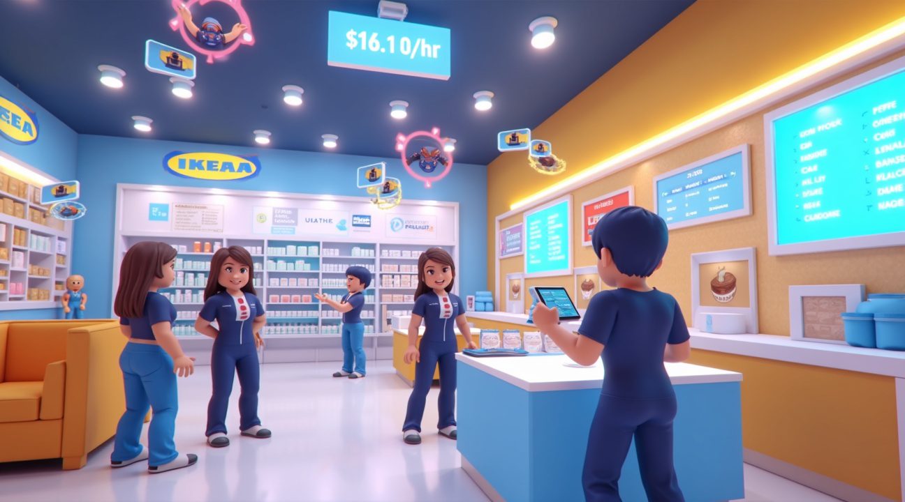 Ikea To Pay $16.10/hr For Roblox Virtual Store Jobs