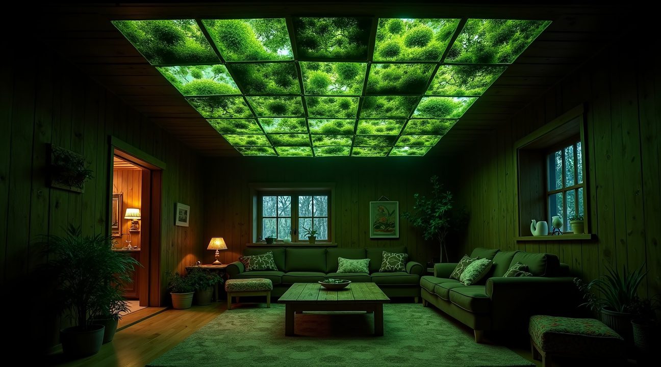 Bioluminescent Moss Tiles Light Rural Hungarian Homes