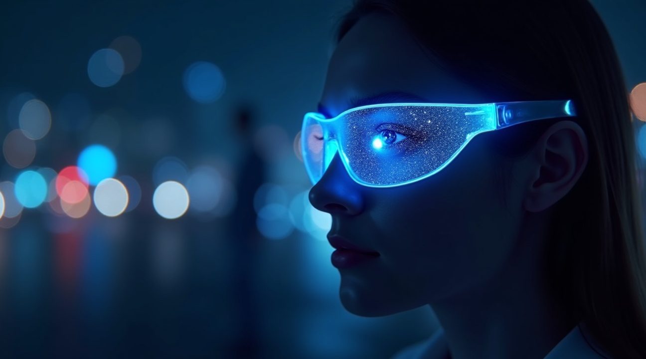 Battery-free Night-vision Contact Lenses With Nanoparticles