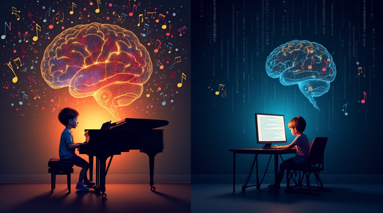 Mit Study: Early Music Beats Coding For Brain Connectivity