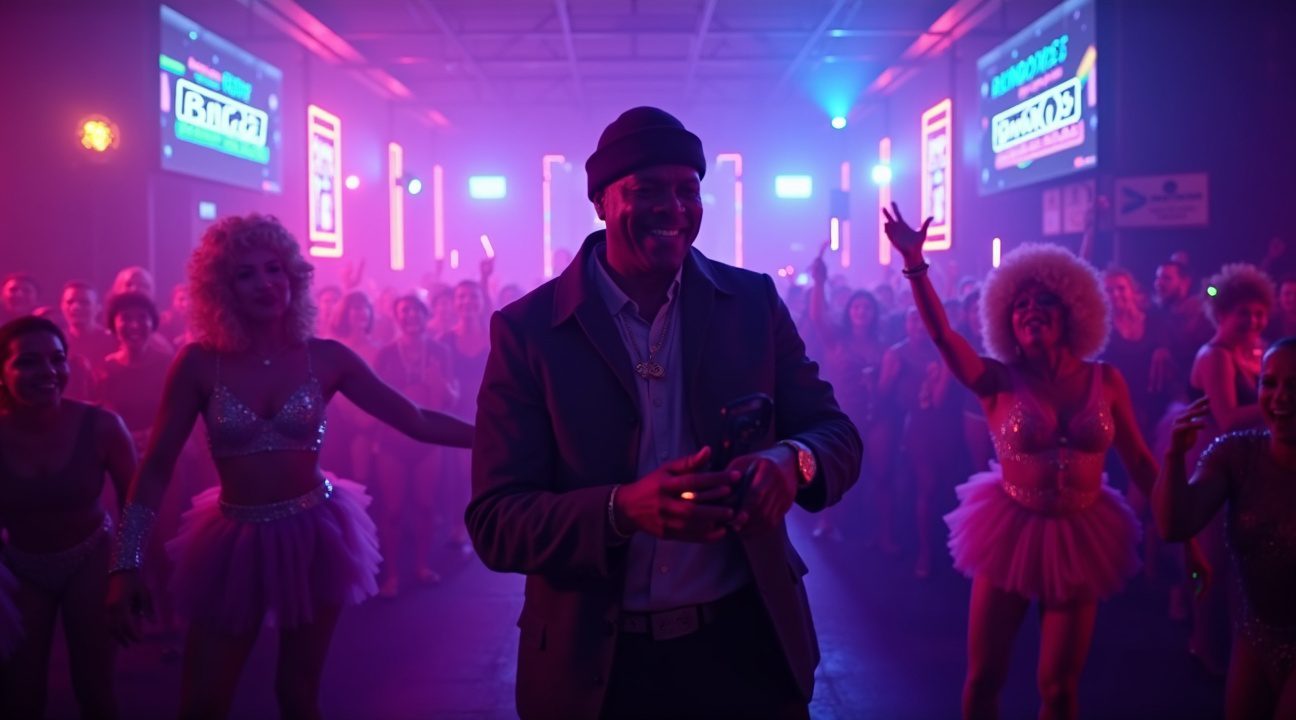 Samuel L. Jackson Throws Glow Sticks At Glasgow Rave