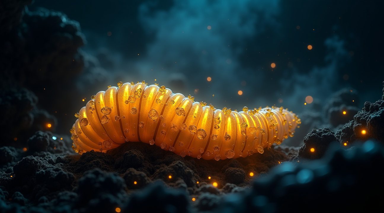 Deep-sea Worm Converts Poison Into Glowing Golden Crystals