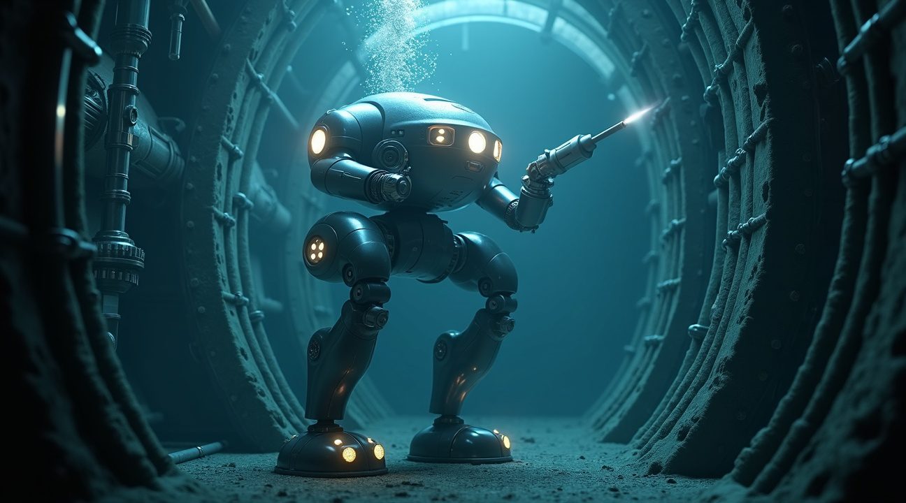 Mitsubishi’s A-ut Robot Inspects Nuclear Reactors Underwater