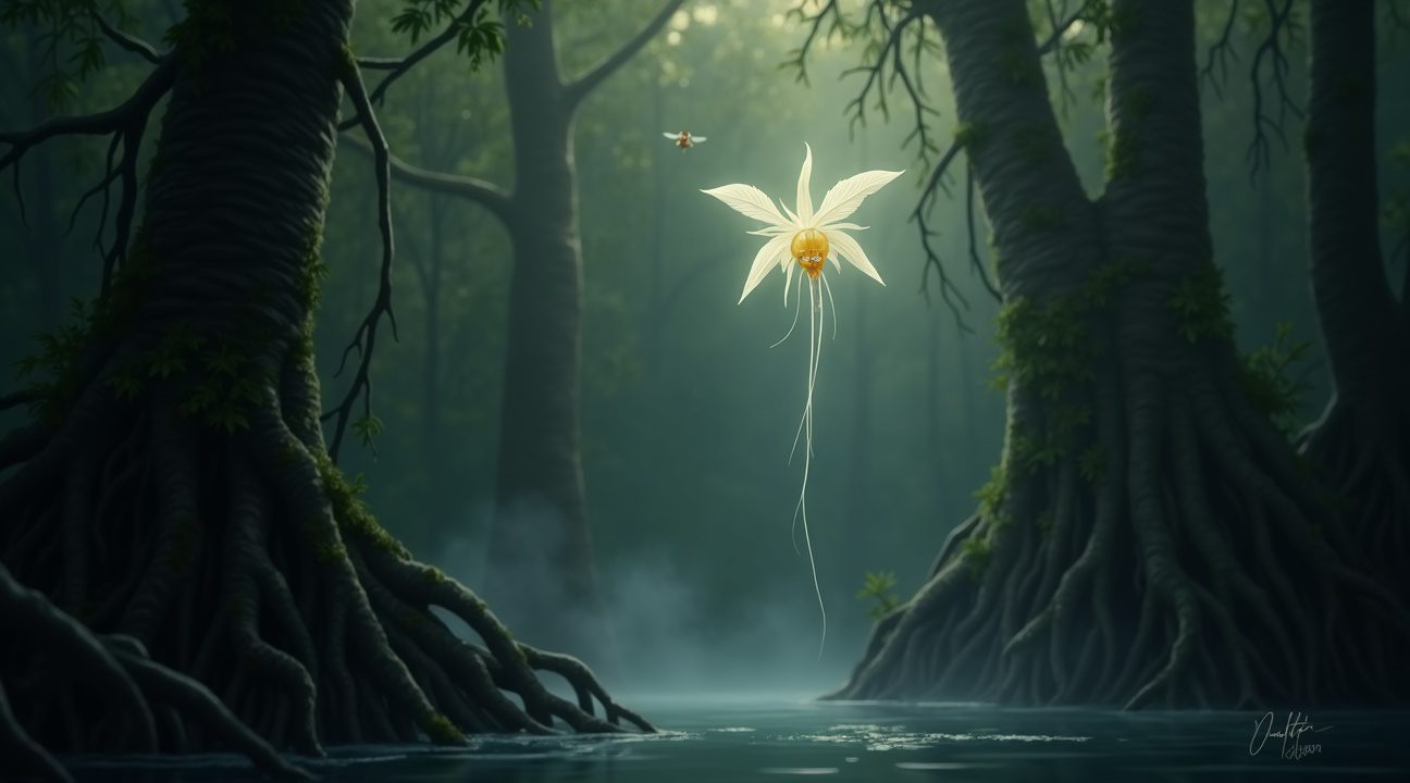 Ghost Orchid: Endangered Epiphyte Of Florida Everglades