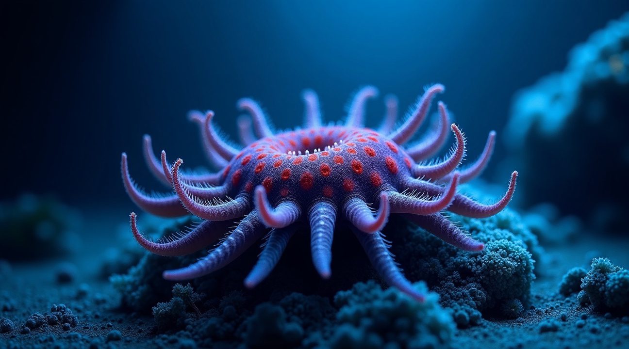 Antarctic Strawberry Feather Star: 20-arm Deep Sea Discovery