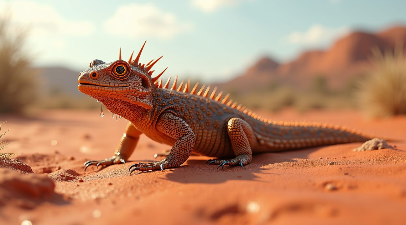 Thorny Devil Lizard: How It Harvests Water From Wet Sand